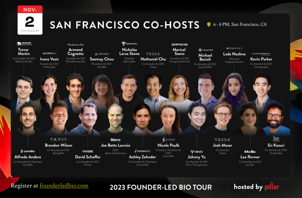 2024 Founder-Led Bio Tour — San Francisco Nov 12th, 2024